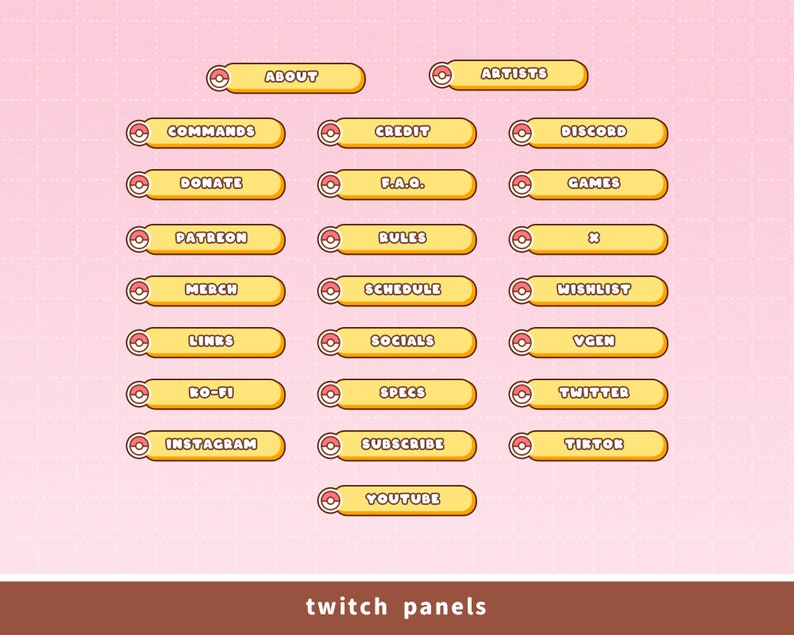 Pokémon | Twitch Youtube Stream Overlay + Twitch Panels / Customize ...