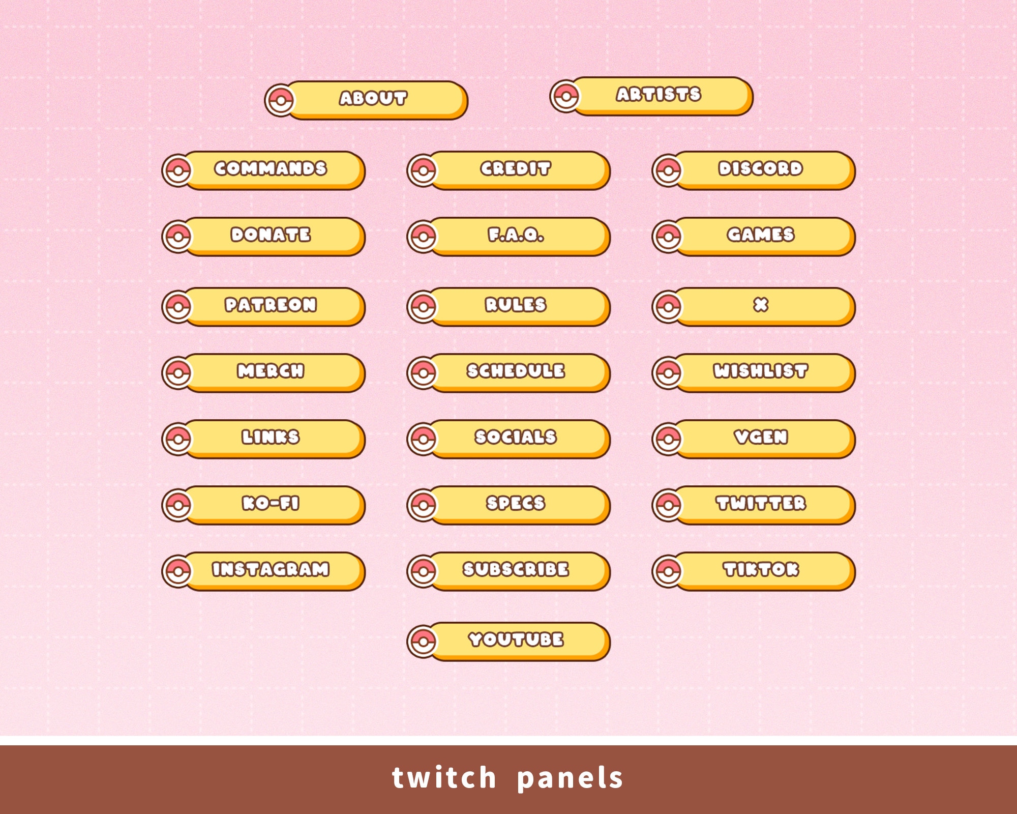 Pokémon | Twitch Youtube Stream Overlay + Twitch Panels / Customize ...