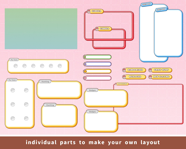 Pokémon | Twitch Youtube Stream Overlay + Twitch Panels / Customize ...