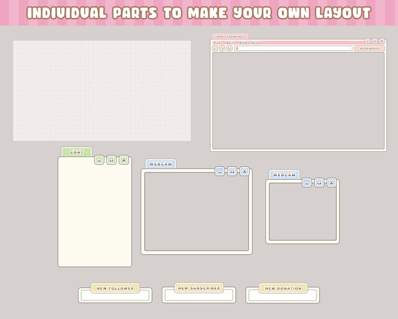Twitch Youtube Stream Overlay Package /overlay + Alert + Panels ...