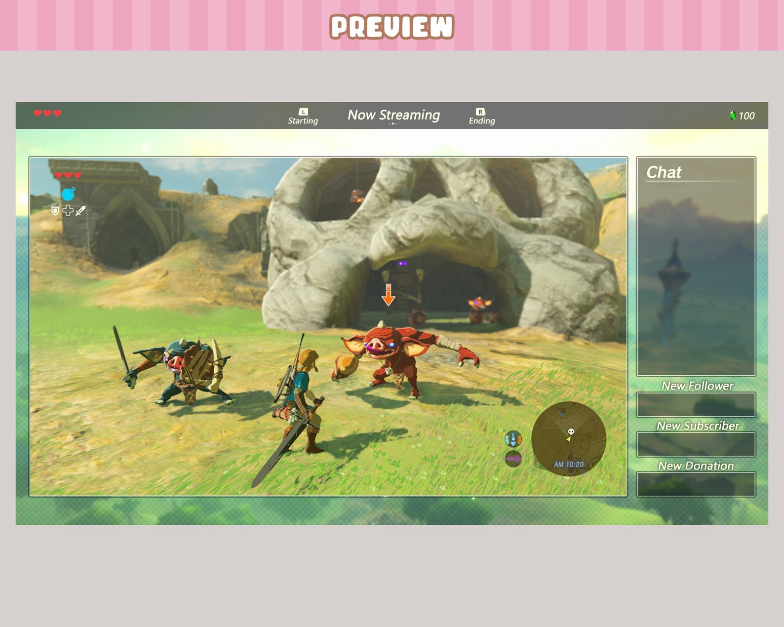 The Legend of Zelda | Twitch Youtube Stream Overlay + Animated Screens ...