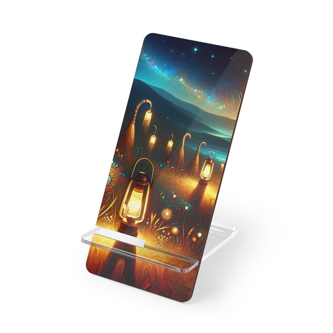 Lantern Night Scene Mobile Display Stand | Phone Stand, Celestial Glow ...