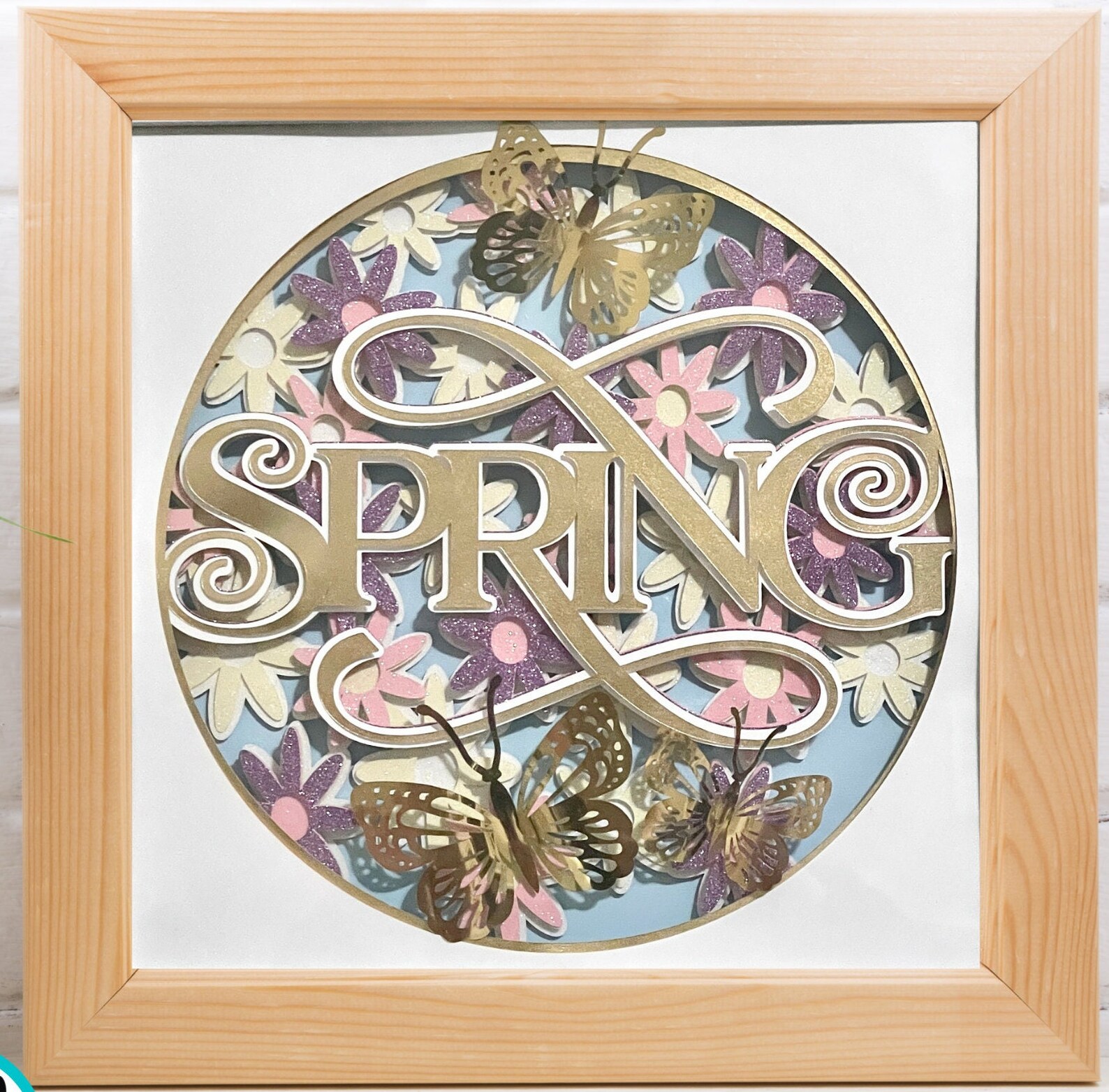 Spring 3D SVG for Shadow Box Flower Svg Butterfly Svg - Etsy