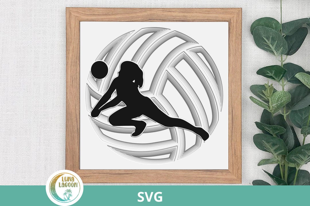 3D VOLLEYBALL DS-LIBERO Svg | Sports | Athlete | Layered Paper Craft ...