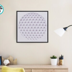 3D GOLF BALL Svg | Shadow Box | Card | Paper Craft | Layered | Sports ...