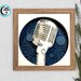 3D MICROPHONE SVG | Layered | Papercraft | Shadow Box | Card | Singer ...