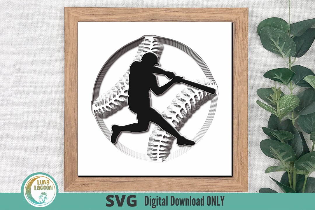 BASEBALL 3D SVG for Shadow Box | Player | Coach | Athlete | Sports ...