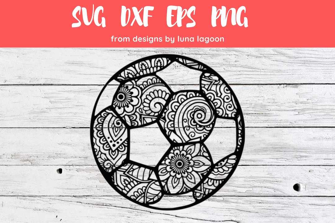 Soccer Svg, Soccer Mandala Svg, Soccer Mom Svg, Zentangle Svg, Soccer ...