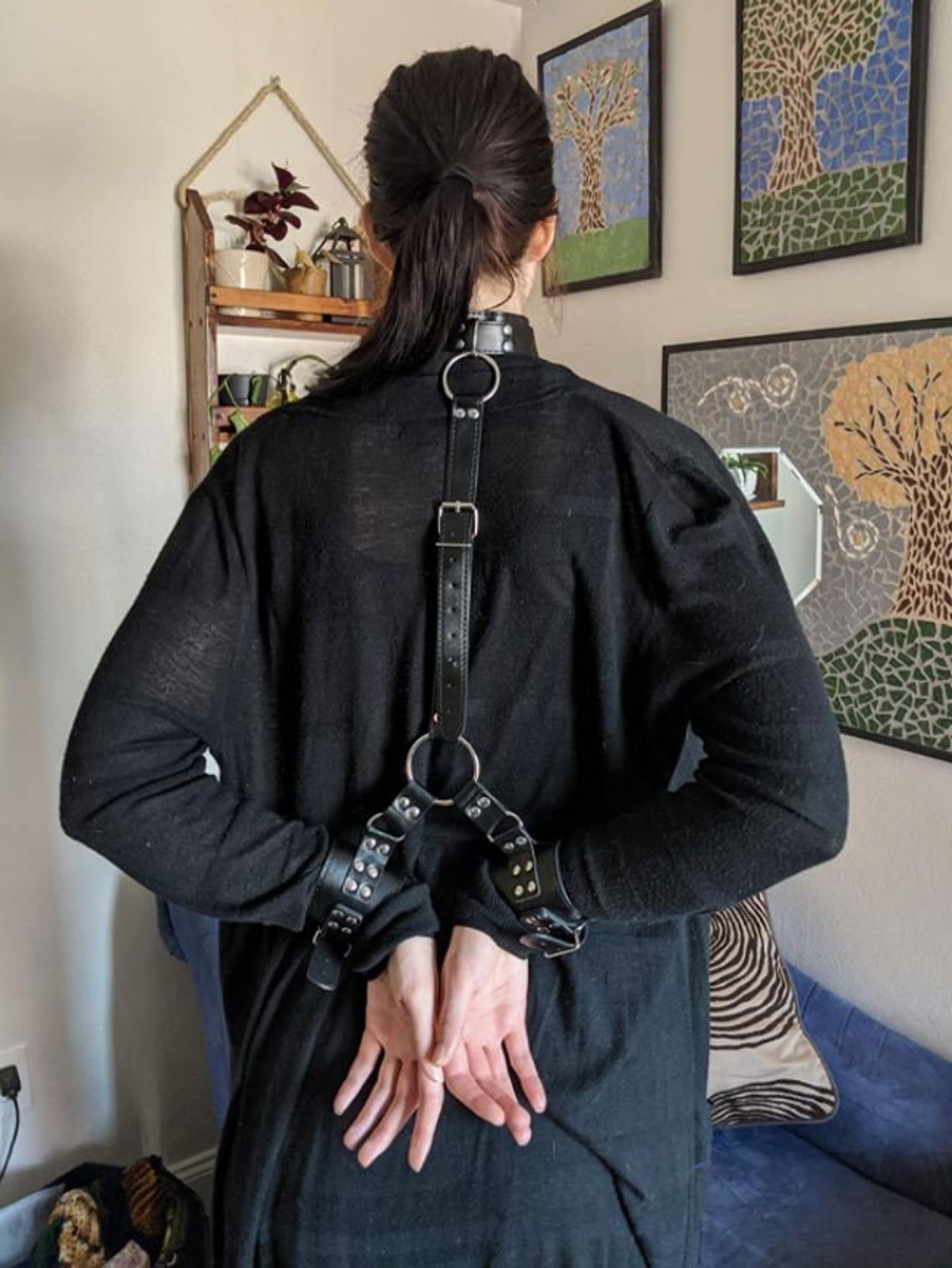 Neck to Wrist Restraints KitAdjustable Bondage Set Beginner | Etsy Neck to Wrist Restraints KitAdjustable Bondage Set Beginner | Etsy