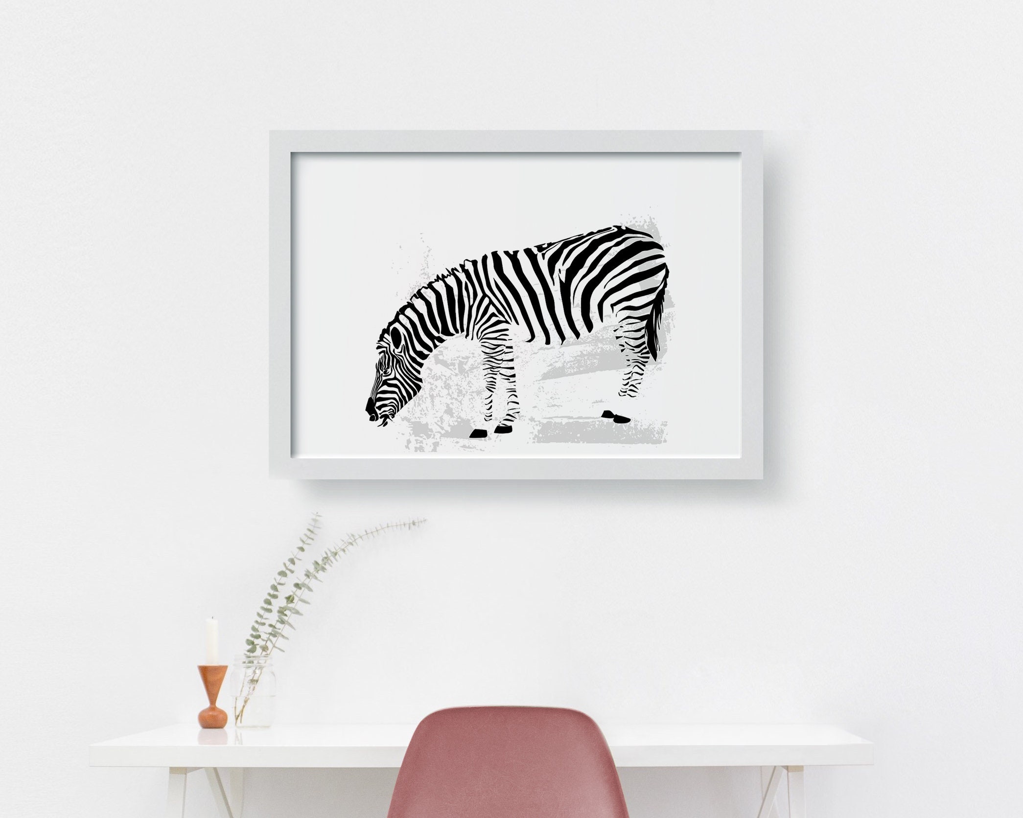Zebra Printable, Black and White, Animal Art, Zebra Print, Zebra Art ...