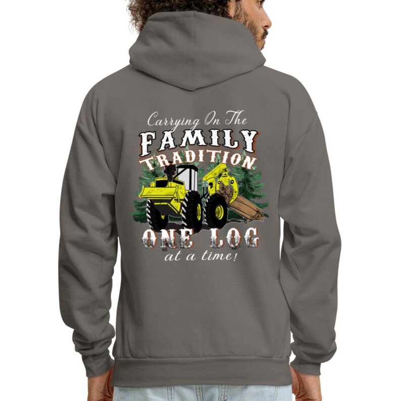 Front/back Design Yellow Skidder Carrying on the Family Tradition ...