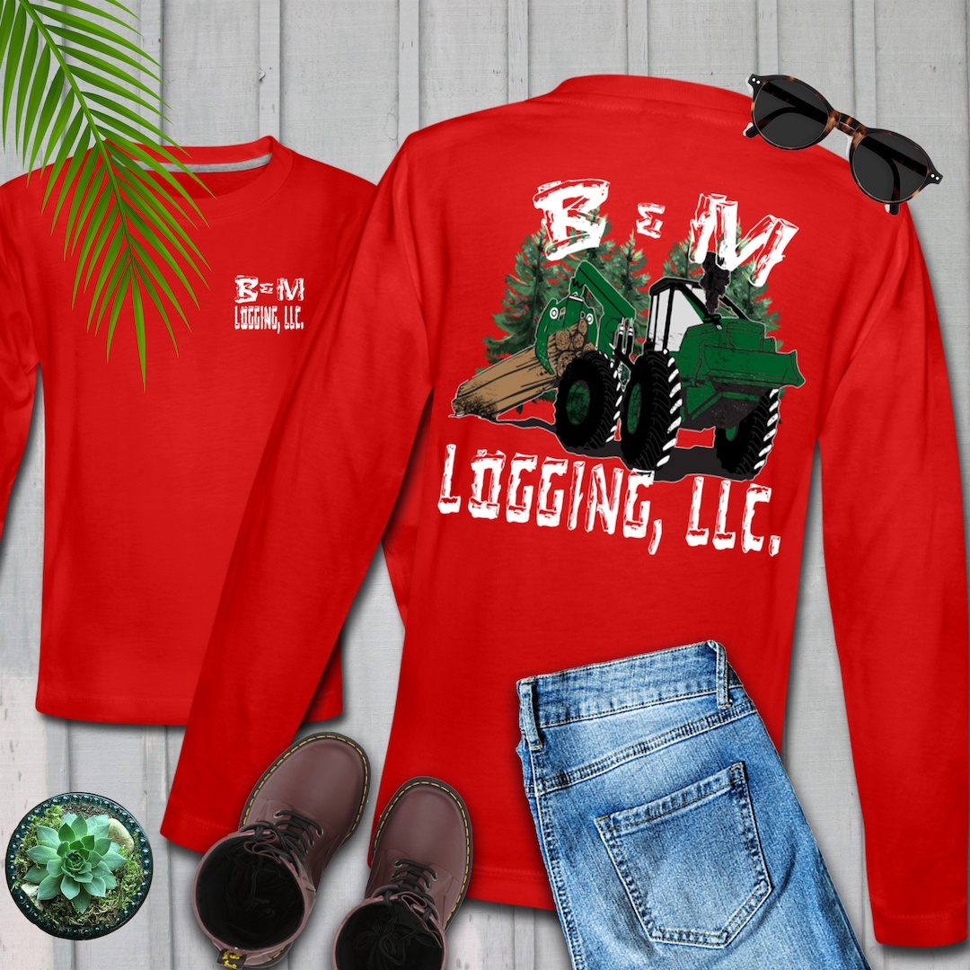 Green Skidder Kids' Youth Premium Long Sleeve T-shirt, Logging ...