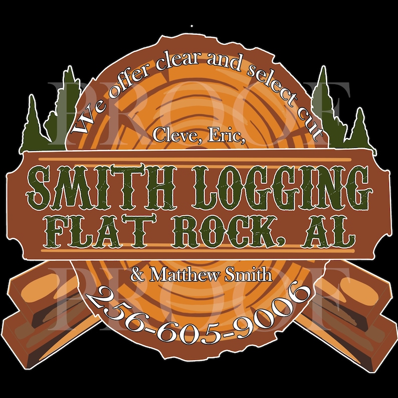 Custom Logging Logo Design PNG | Rustic Timber Company Logo ...