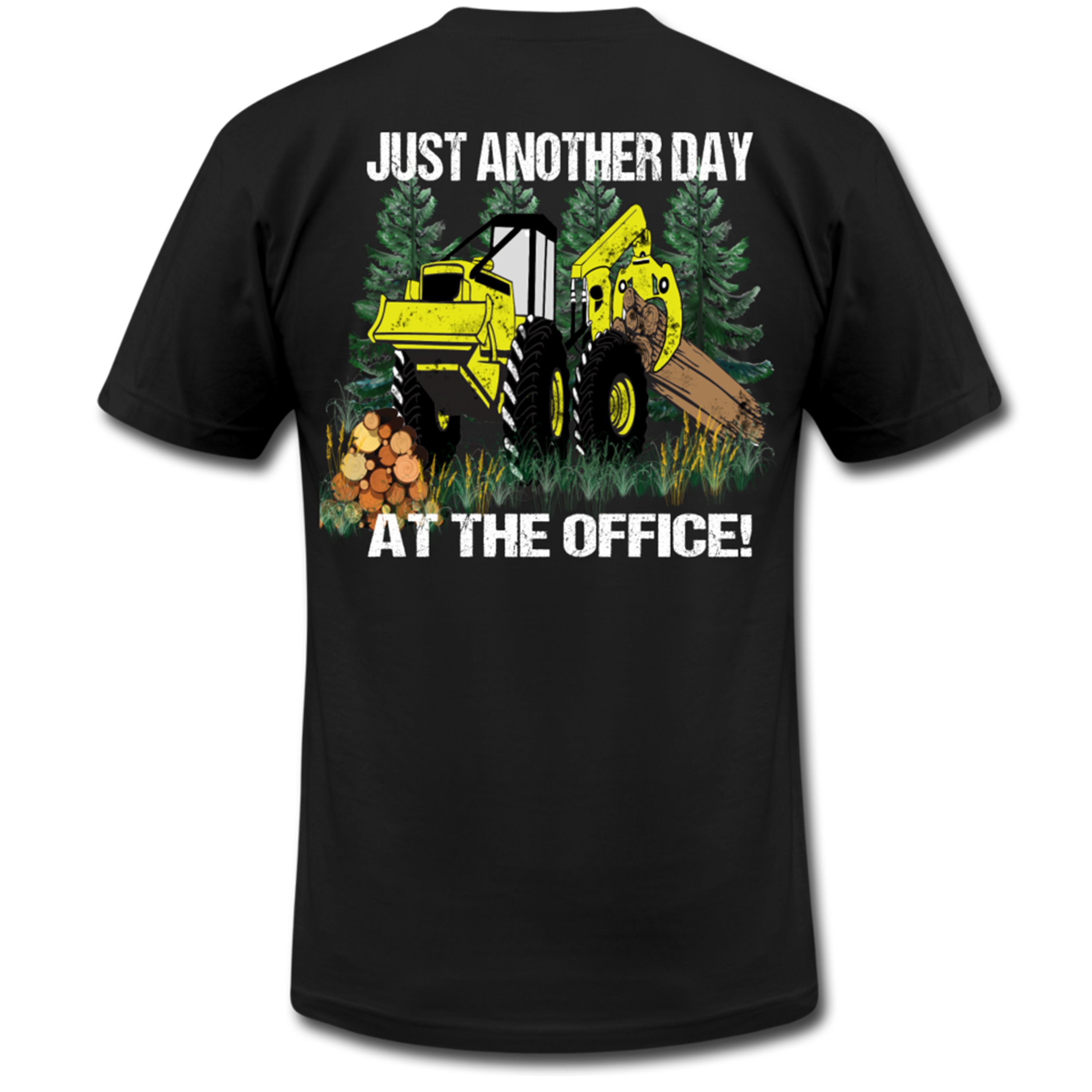 Yellow Skidder Back Design | Skidder Driver | Logging Gift | Father's ...