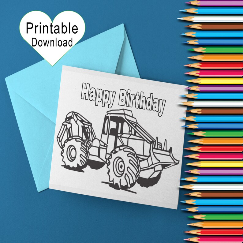 Make Your Own Cards at Home, Instant Download, DIY Card, Logging ...