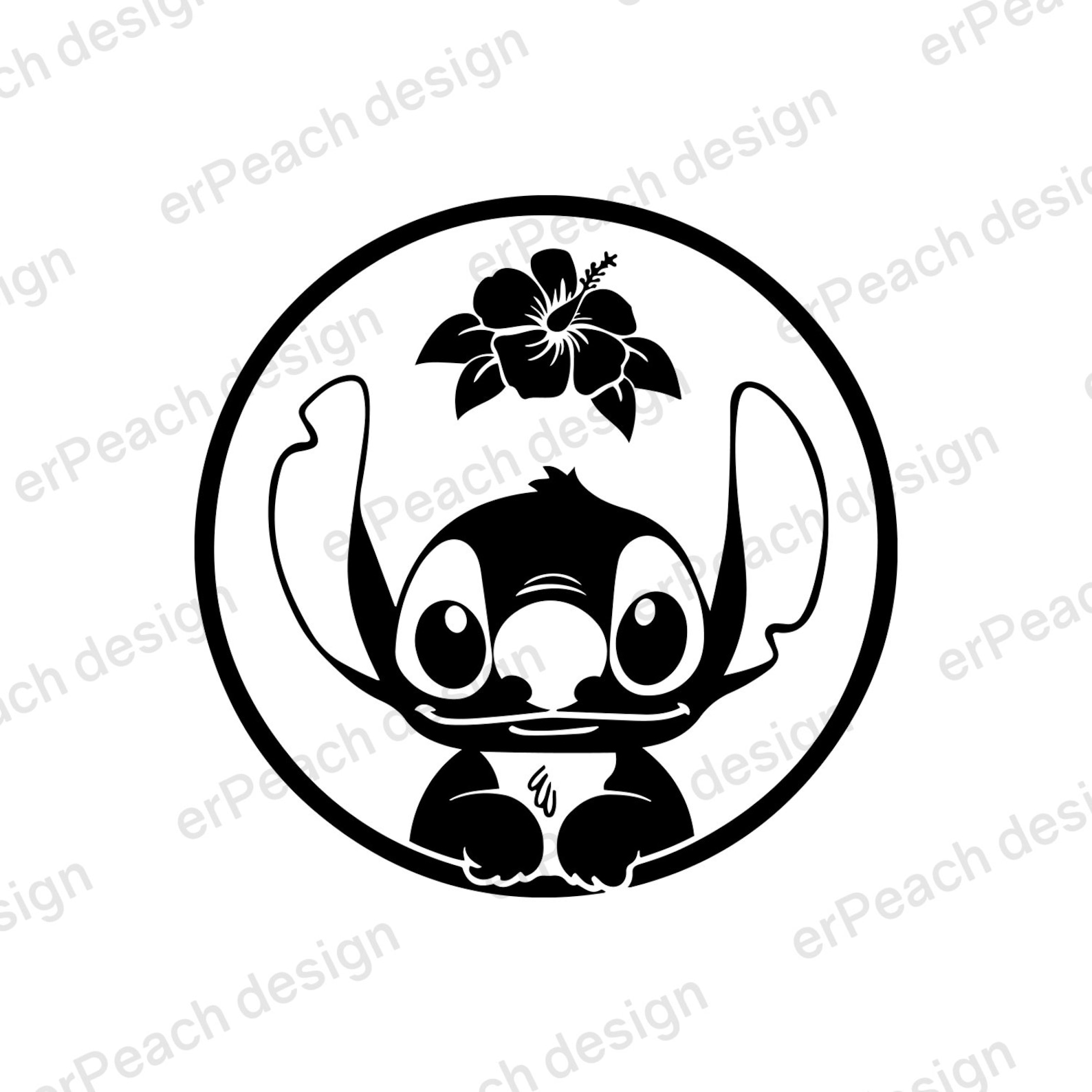 Stitch Face Svg File Stitch Face Silhouette Svg Stitch | Etsy