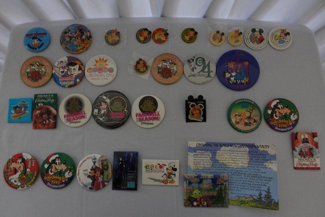 Vintage Collectible Disney Pins Various Dated Pins & Pixar - Etsy
