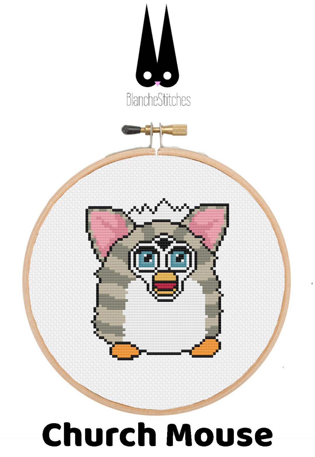 Furby Collection: Church Mouse - Cross Stitch Pattern - Instant ...