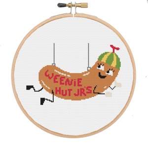 Weenie Hut Jr's Cross Stitch Pattern - Instant Download PDF - Etsy