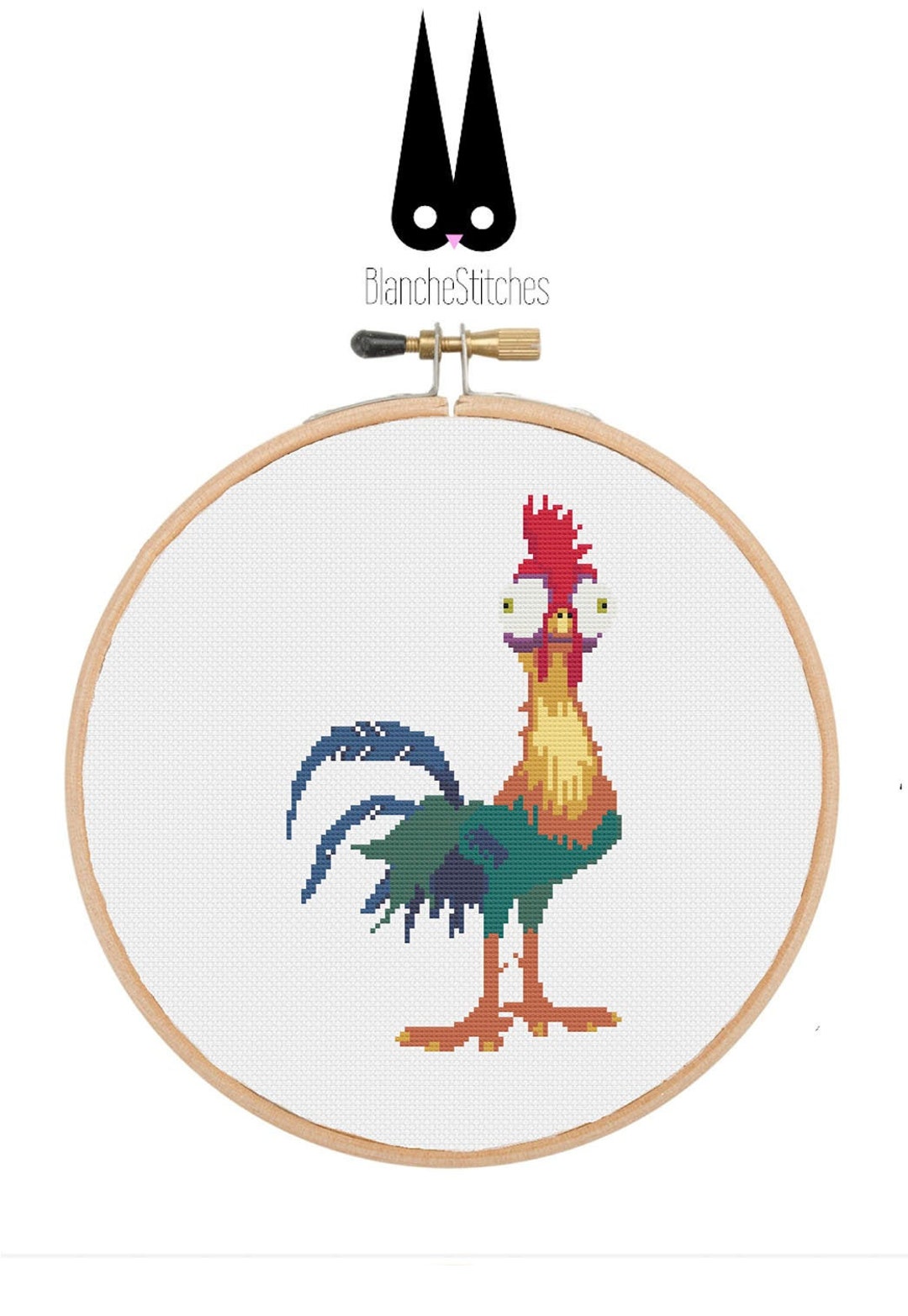 Hei Hei Cross Stitch Pattern - Instant Download PDF - Etsy