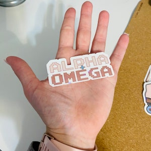 Alpha Omega Sticker, Bible Journal Stickers, Bible Journaling, Bible ...