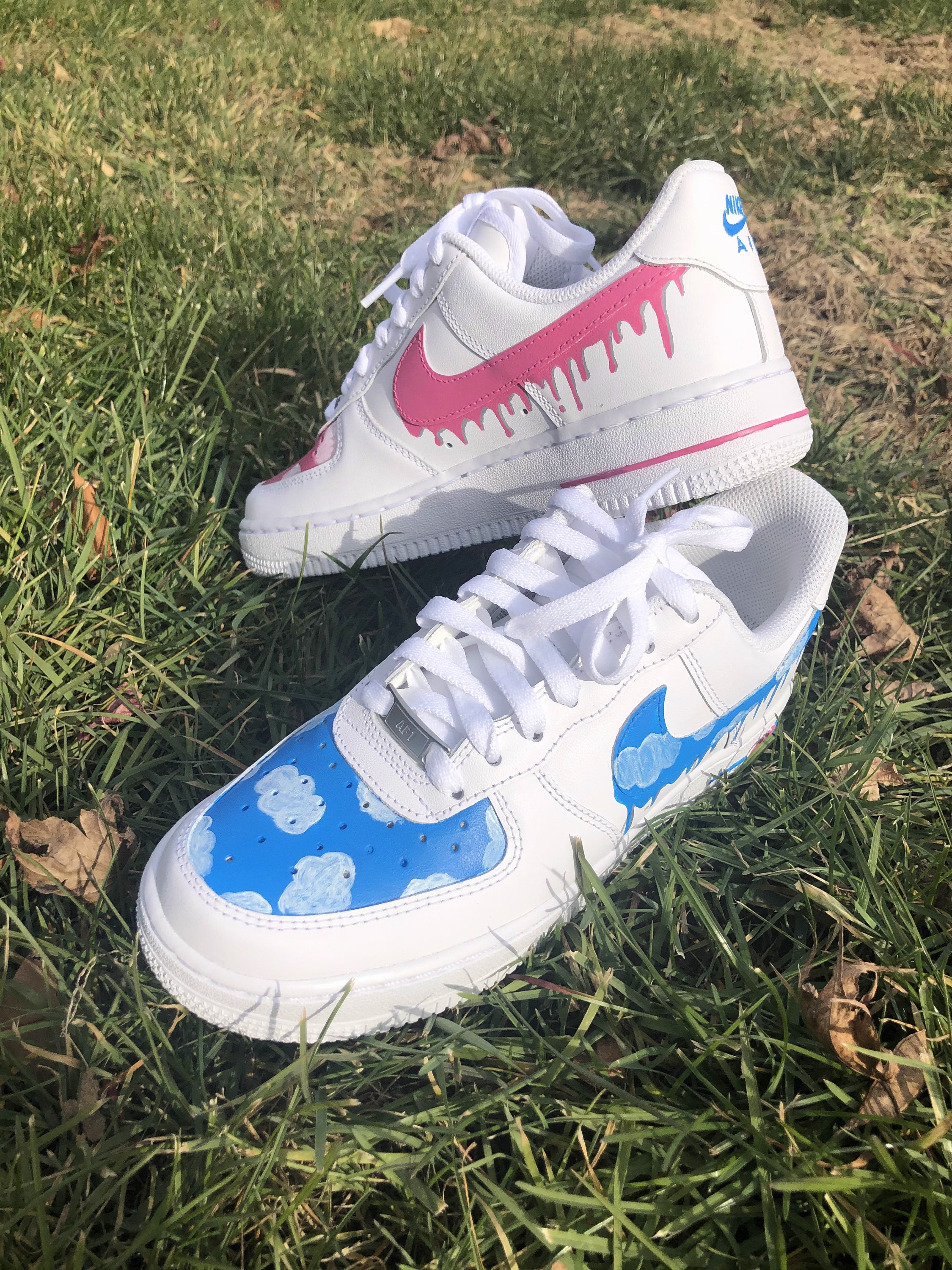 Air Force 1 (AF1) Custom: Shadow Cloud Drip - Etsy