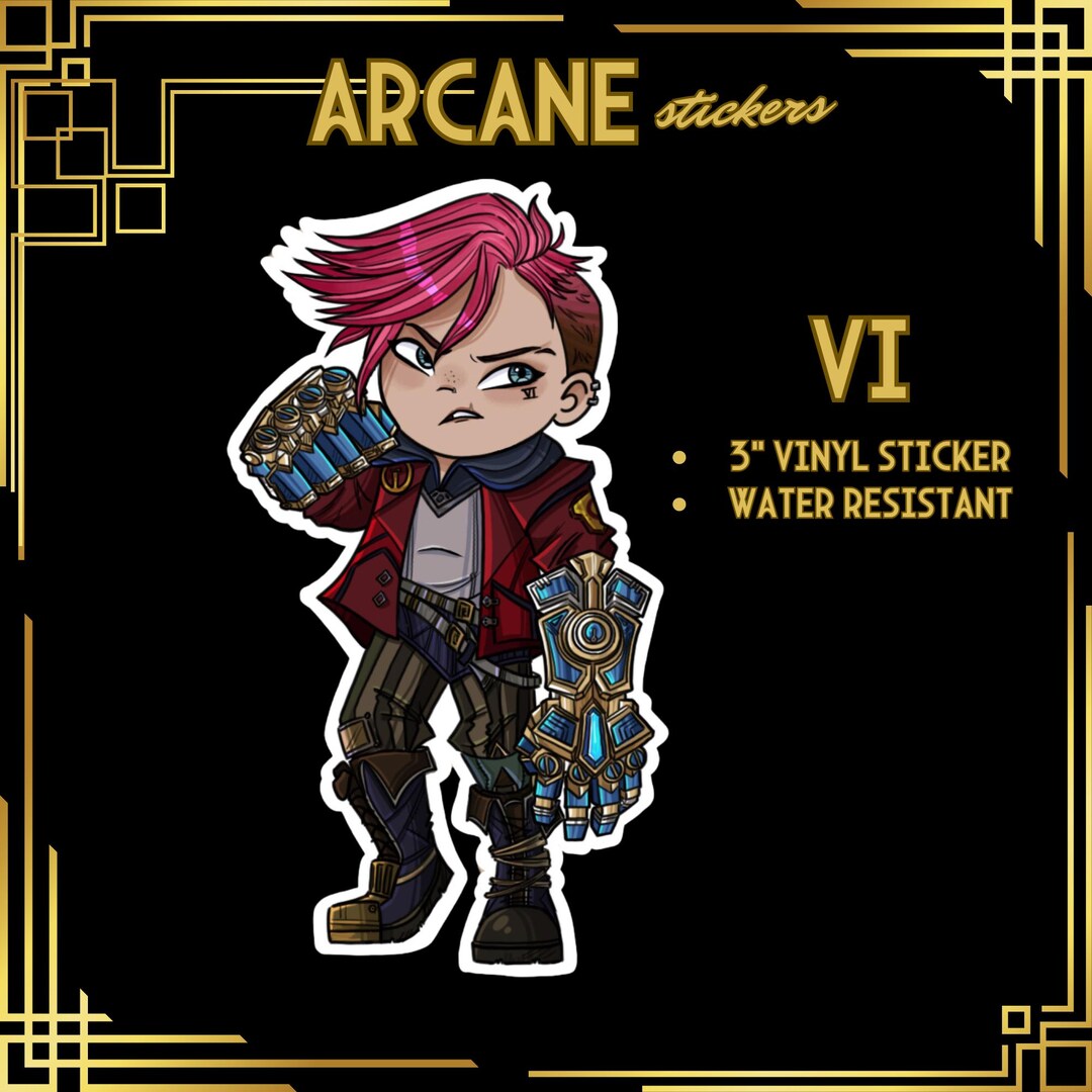 Arcane Sticker - Vi - Etsy