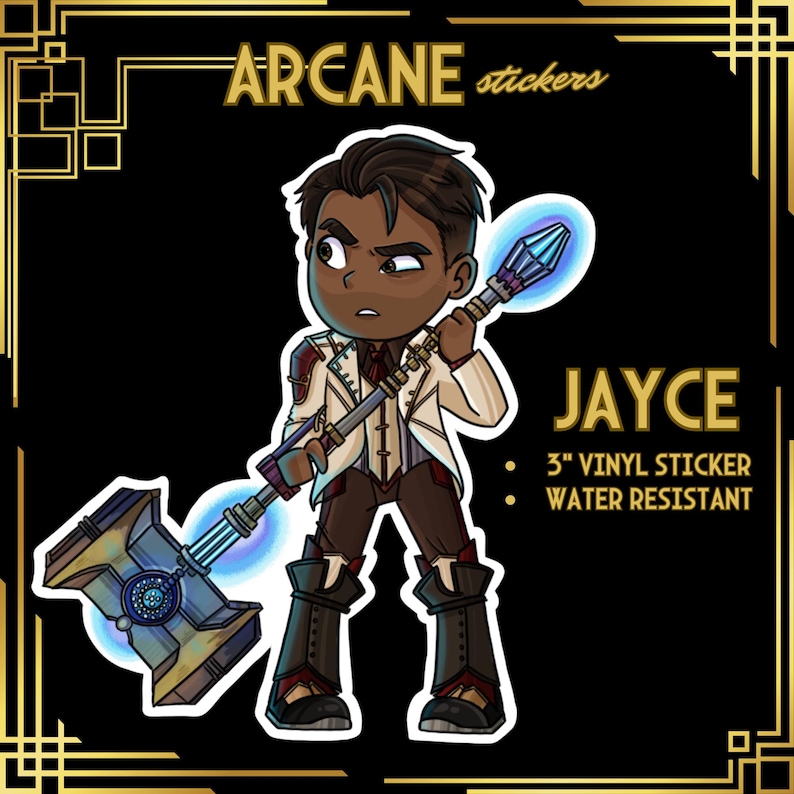 Arcane Sticker - Jayce - Etsy