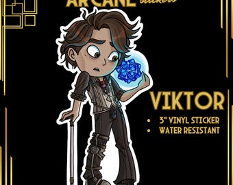 Arcane Viktor Sticker/ Gamer Gift/ League of Legends Art/ Book, Laptop ...
