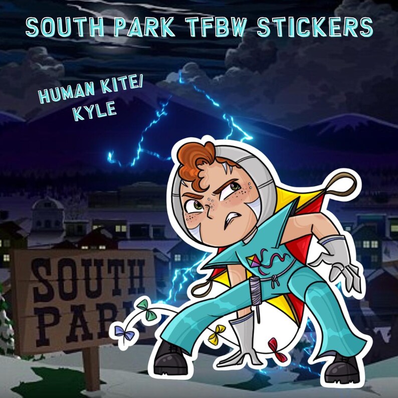 South Park TFBW Stickers - Human Kite/kyle - Etsy