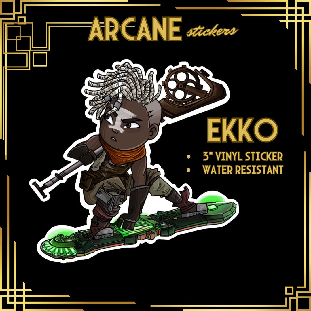 Arcane Sticker - Ekko - Etsy