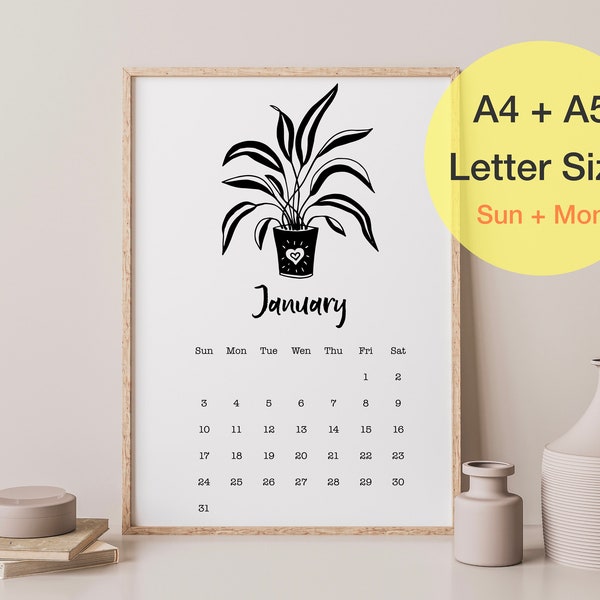 House Plant Calendar - Etsy UK