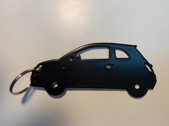 Fiat 500 key ring black | Etsy