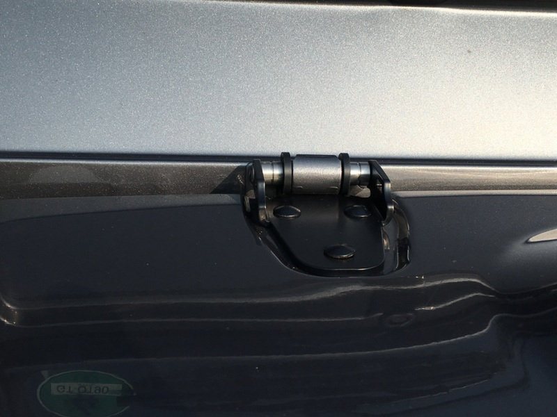 Land Rover Defender Hood Hinges HD "anti Theft" Black Matt Powder ...