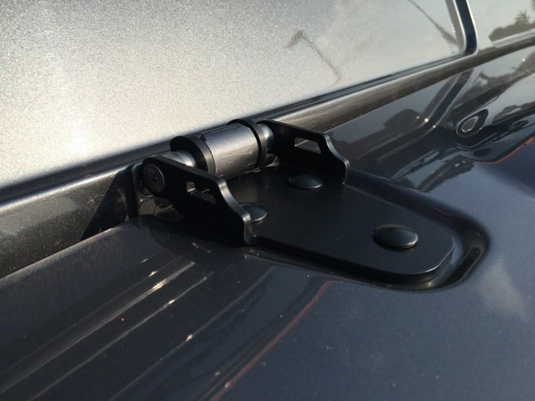 Land Rover Defender Hood Hinges HD "anti Theft" Black Matt Powder ...