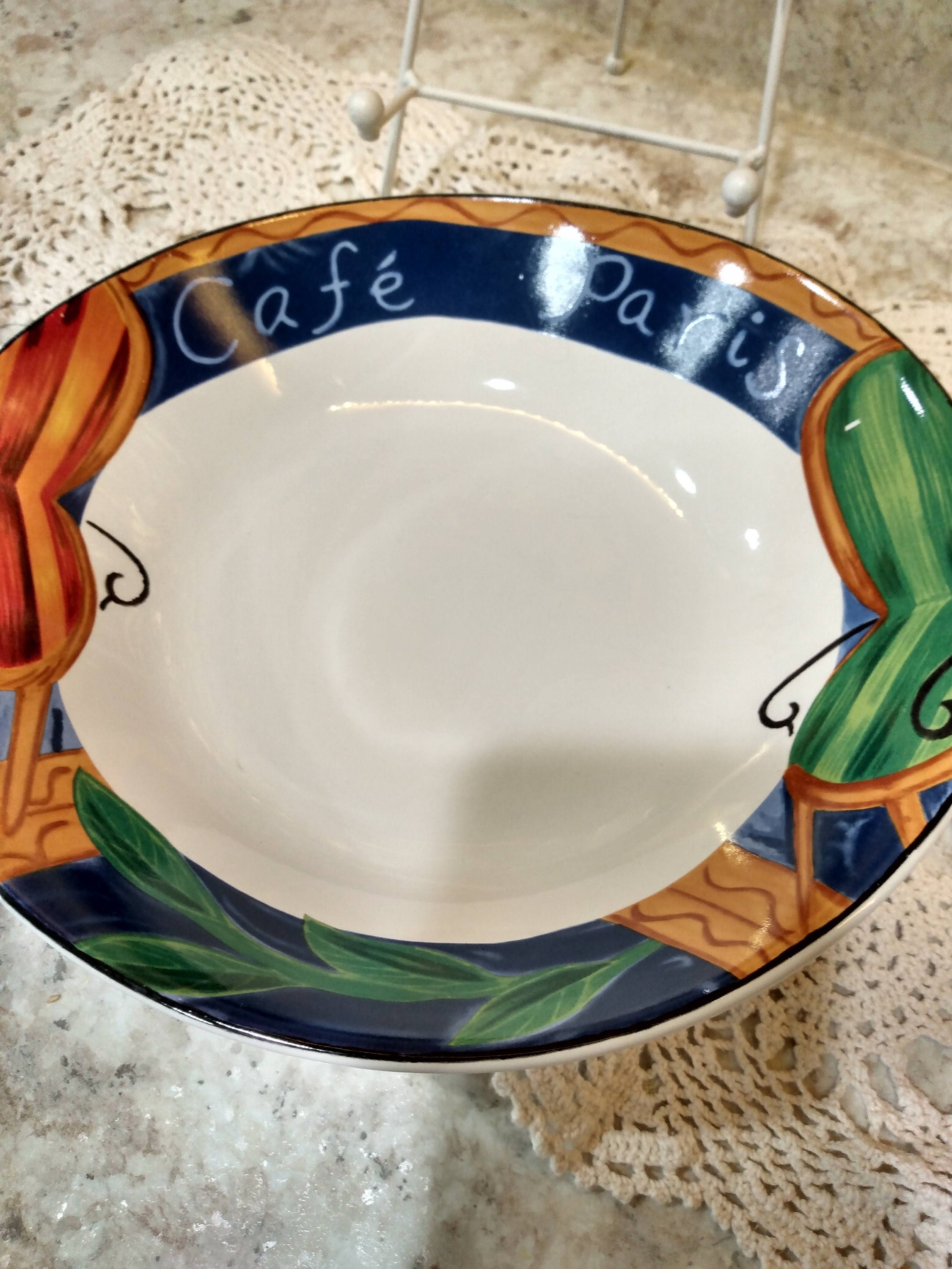 Bowls wonderful set Sango China serving bowl Soup bowls Paris Cafe Home ...