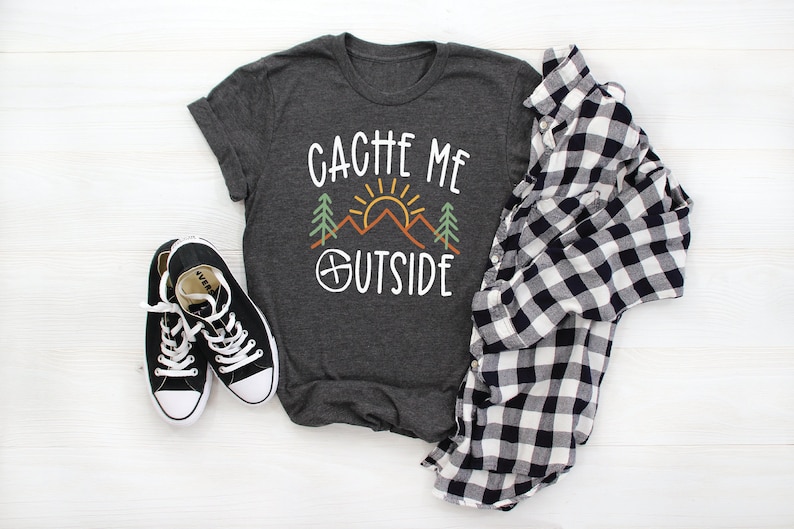 Geocache Shirt, Cache Me Outside, Funny Geocaching Shirt, Unisex Tshirt ...