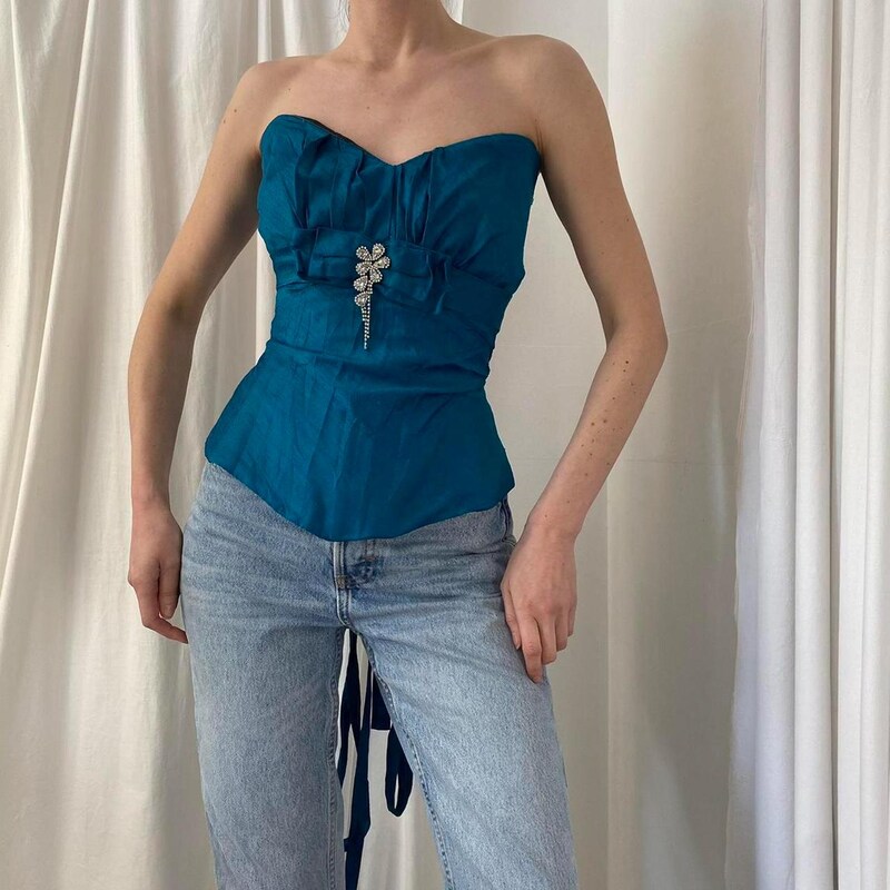Corset Turquoise - Etsy