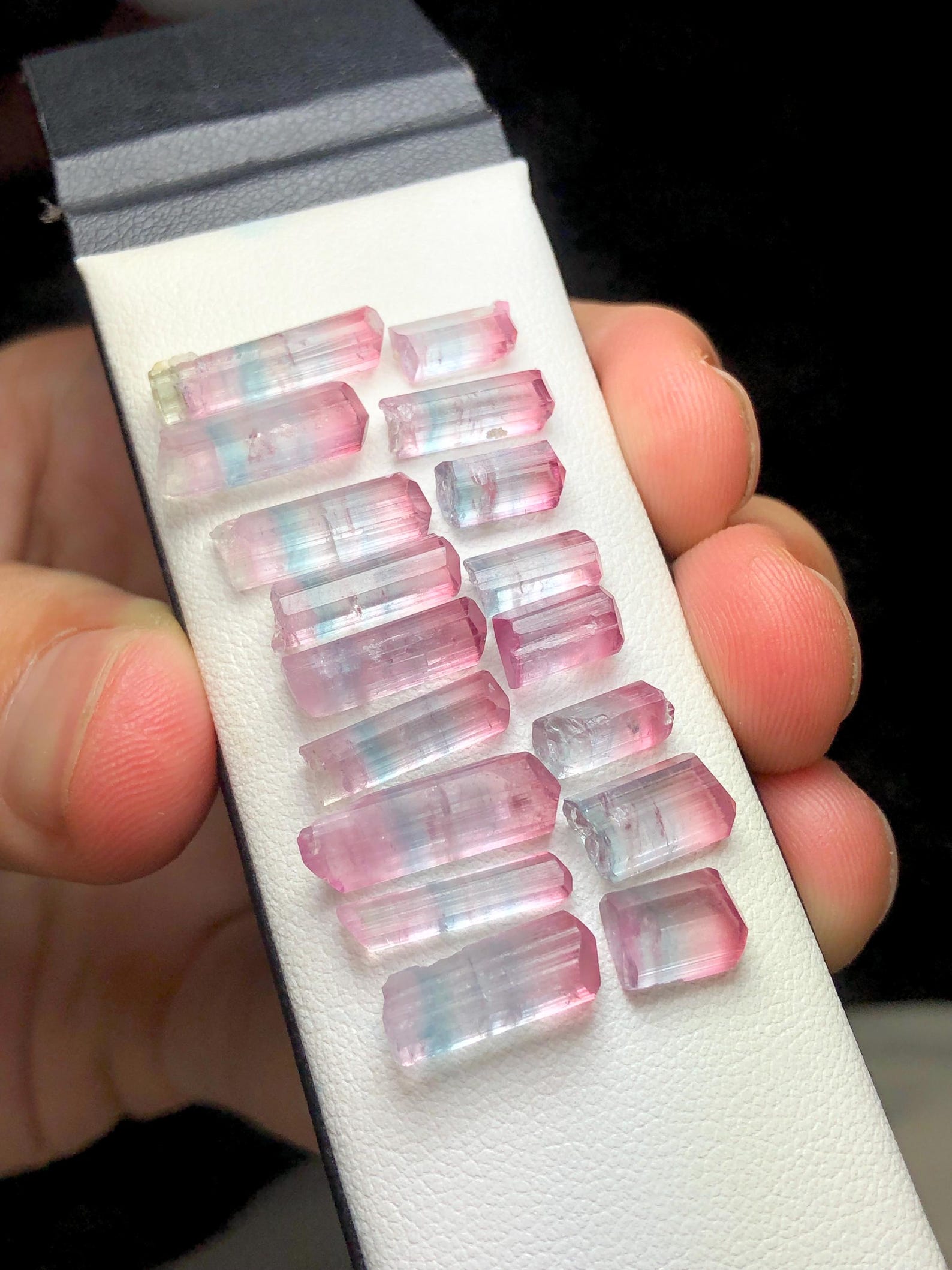 35 Carats Tricolour Terminated Tourmaline Crystals. - Etsy