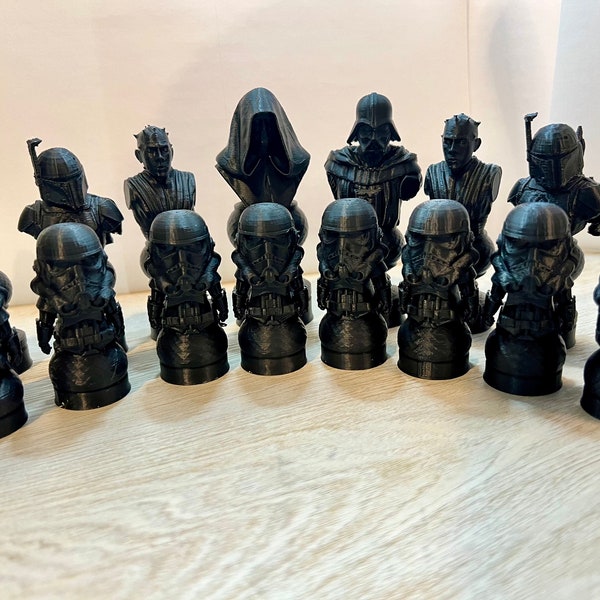3d Printed Chess Set - Etsy