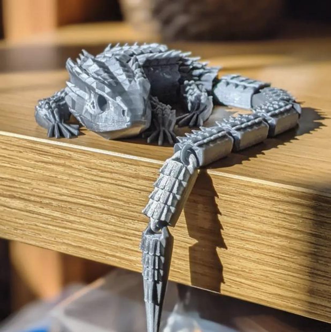 3D Printed Red-eyed Crocodile Stink (articulated) - Etsy