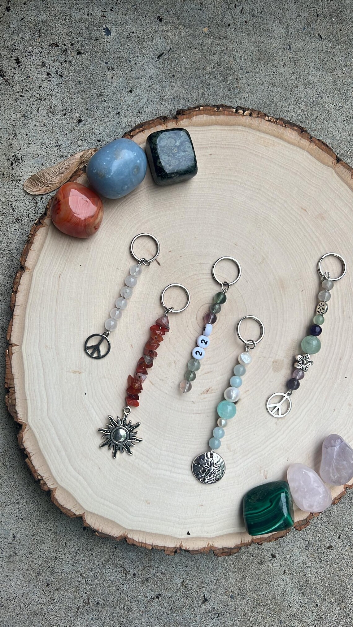 Crystal Keychain - Etsy