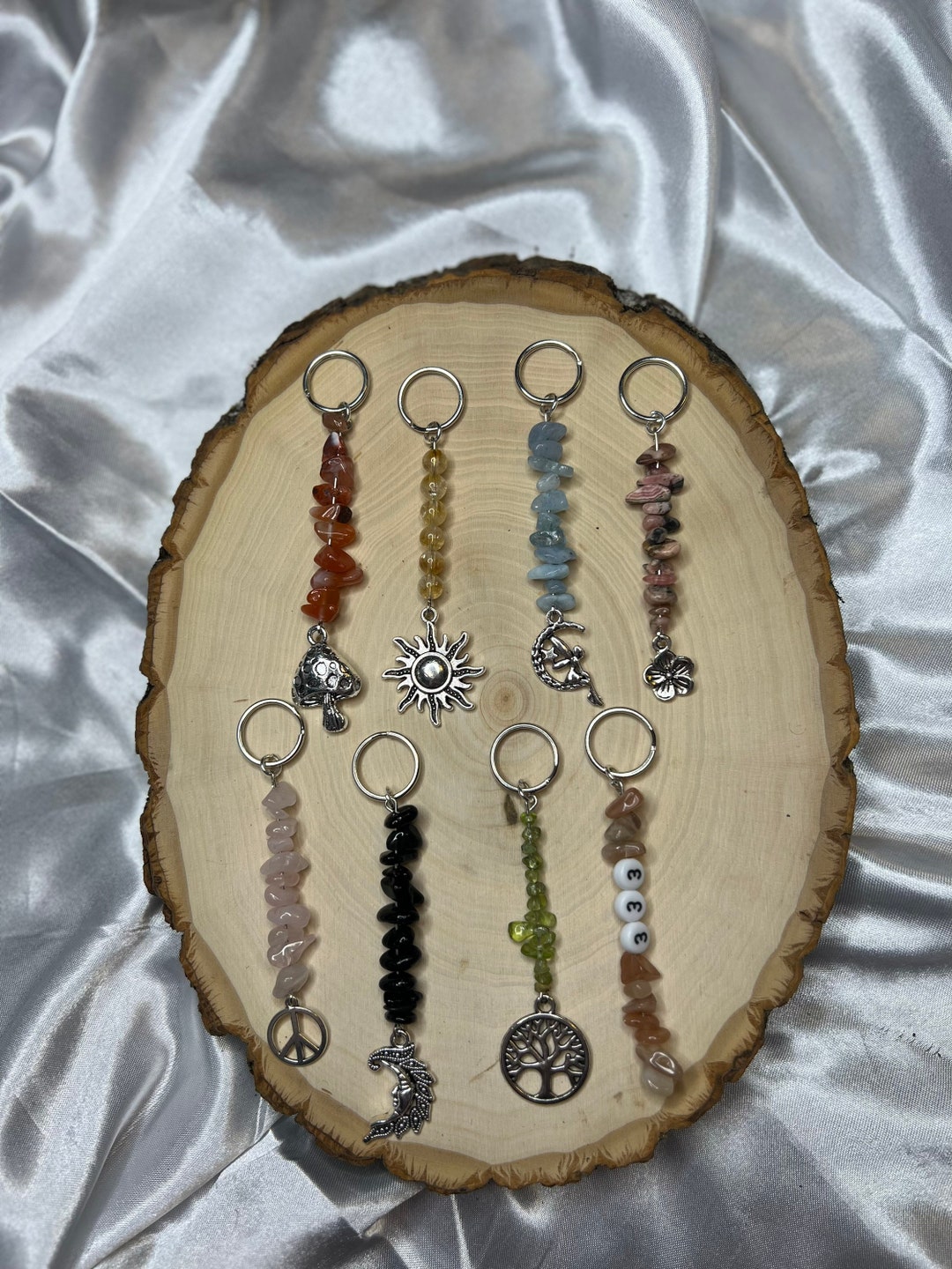 Crystal Keychain - Etsy