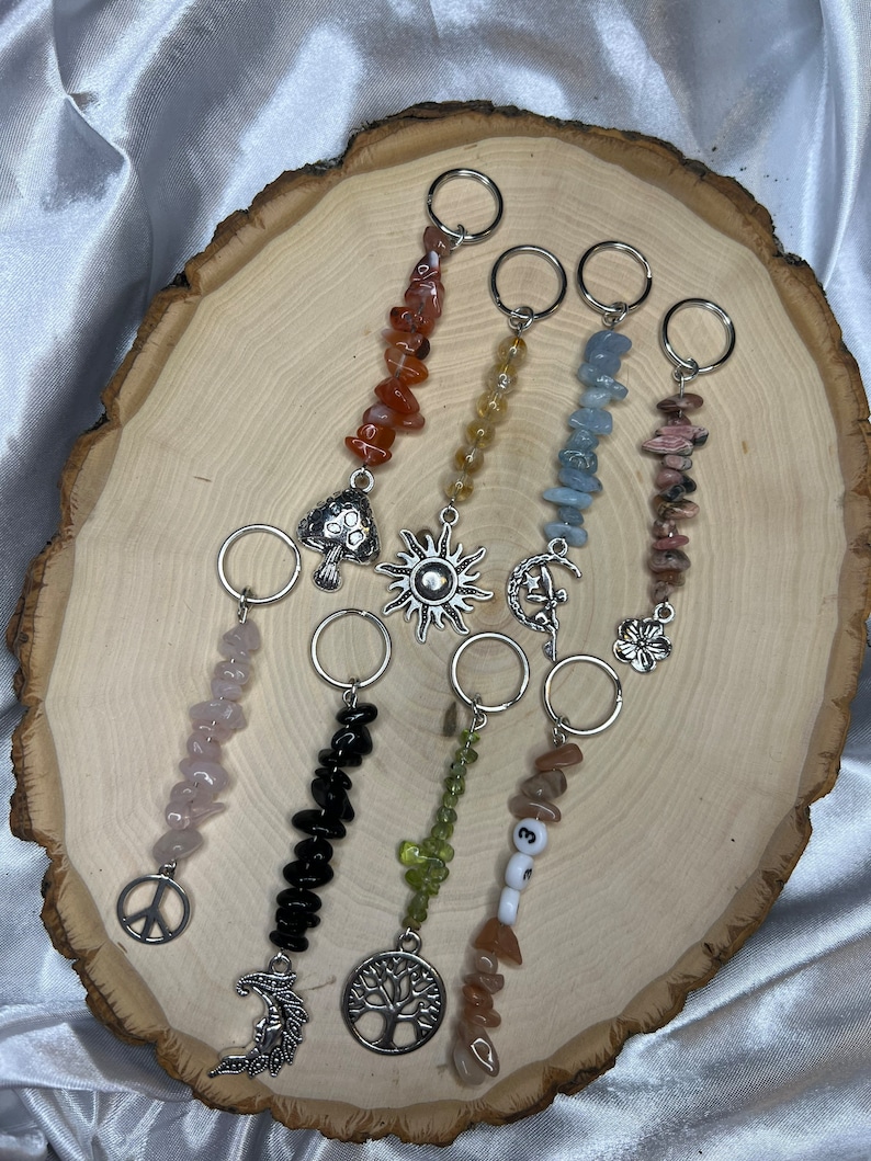 Crystal Keychain - Etsy