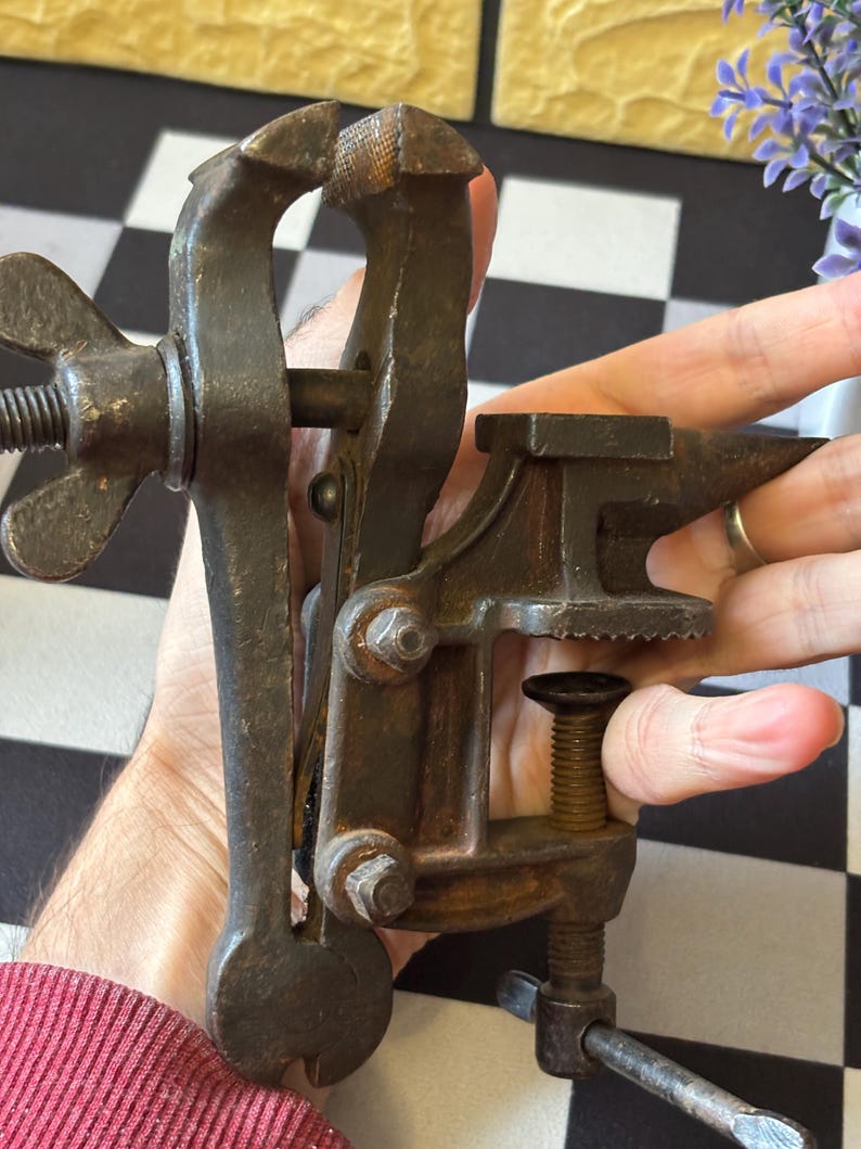 Soviet Vice. Working Vice. Vintage Home Tool. Jewelers Watchmakers Tool ...