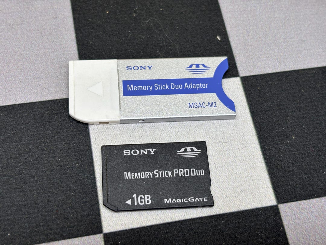 Working,original,memory Card Sony Memory Stick PRO Duo,1 Gb With MSAC ...