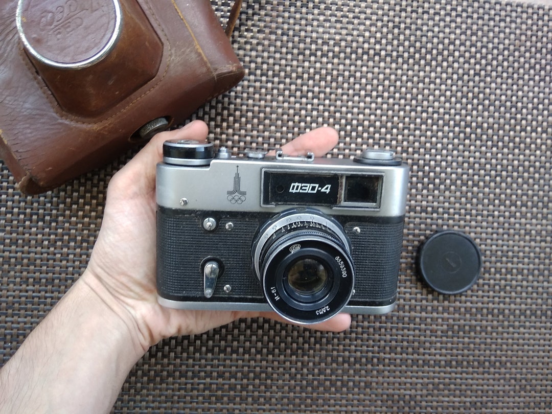Working, Vintage, Soviet Film Camera, FED 4,with an Industar-61ld Lens ...