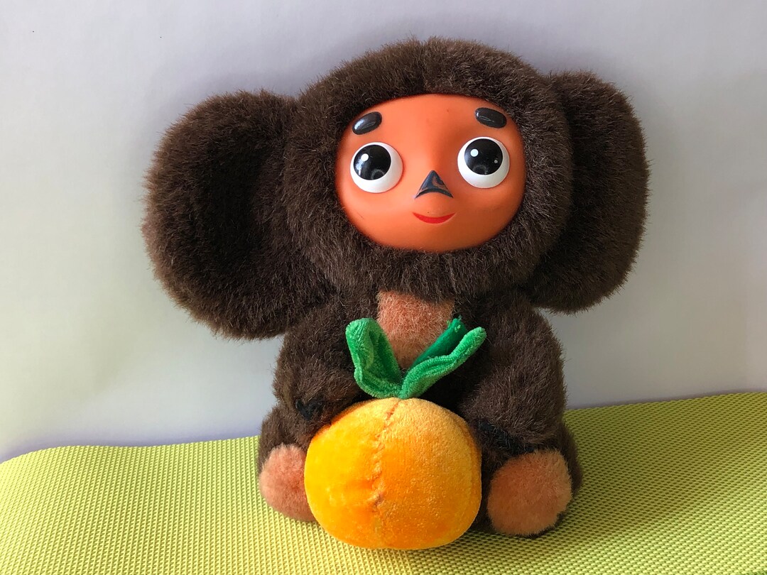 Cheburashka With Orange ,vintage Toy ,toy Plush Cheburashka Retro ...