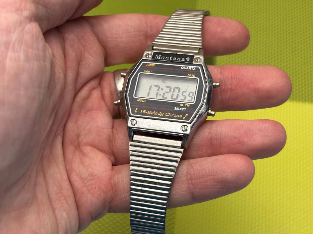 Legendary Watch MONTANA Working ,men's Watch Old, LCD Dial Wrist ,watch ...