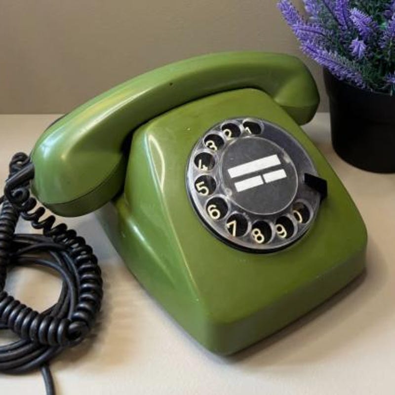 Seltene grüne telefon - Etsy.de